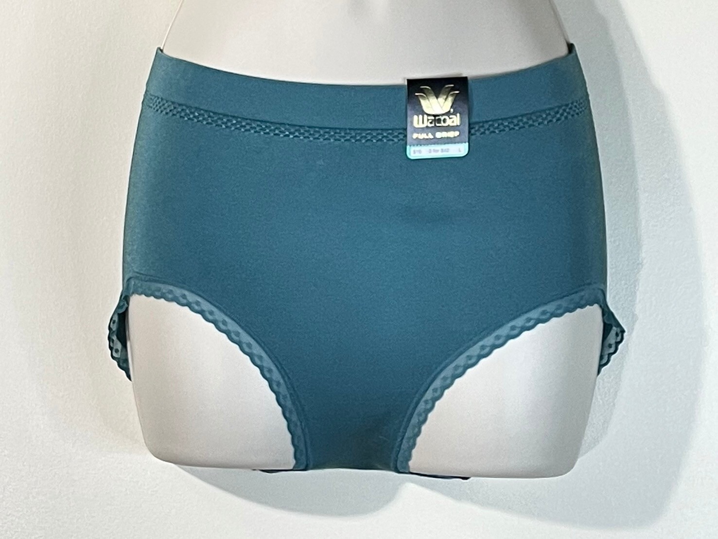 Wacoal Women's Size L B-Smooth Seamless Pretty Brief 875374 Bluestone ...