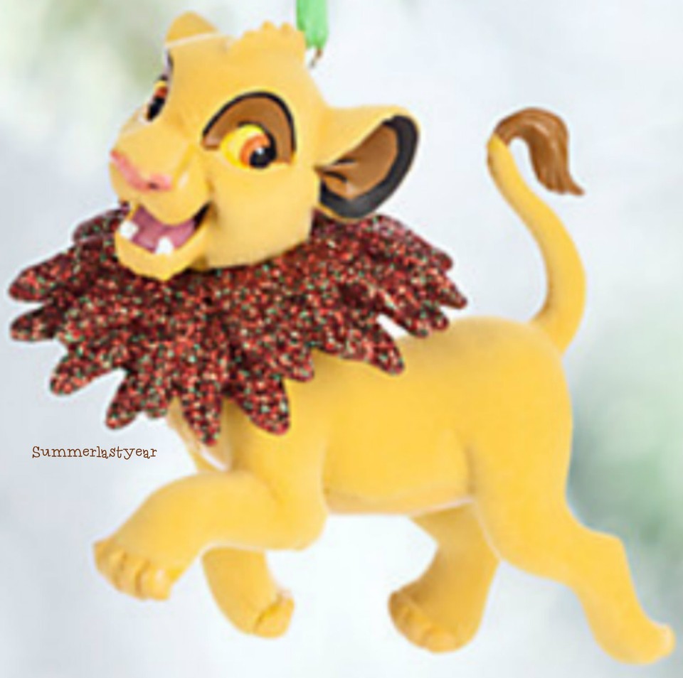 Baby Simba Flocked Figural Ornament ~Disney Parks The Lion King ~ Free ...