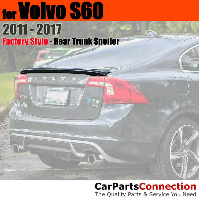 Painted Rear Trunk Spoiler For 2011-2017 Volvo S60 477 ELECTRIC SILVER ...