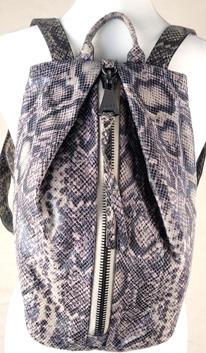 Aimee Kestenberg Tamitha Leather Bag Backpack Golden Python Snakeskin Design | eBay