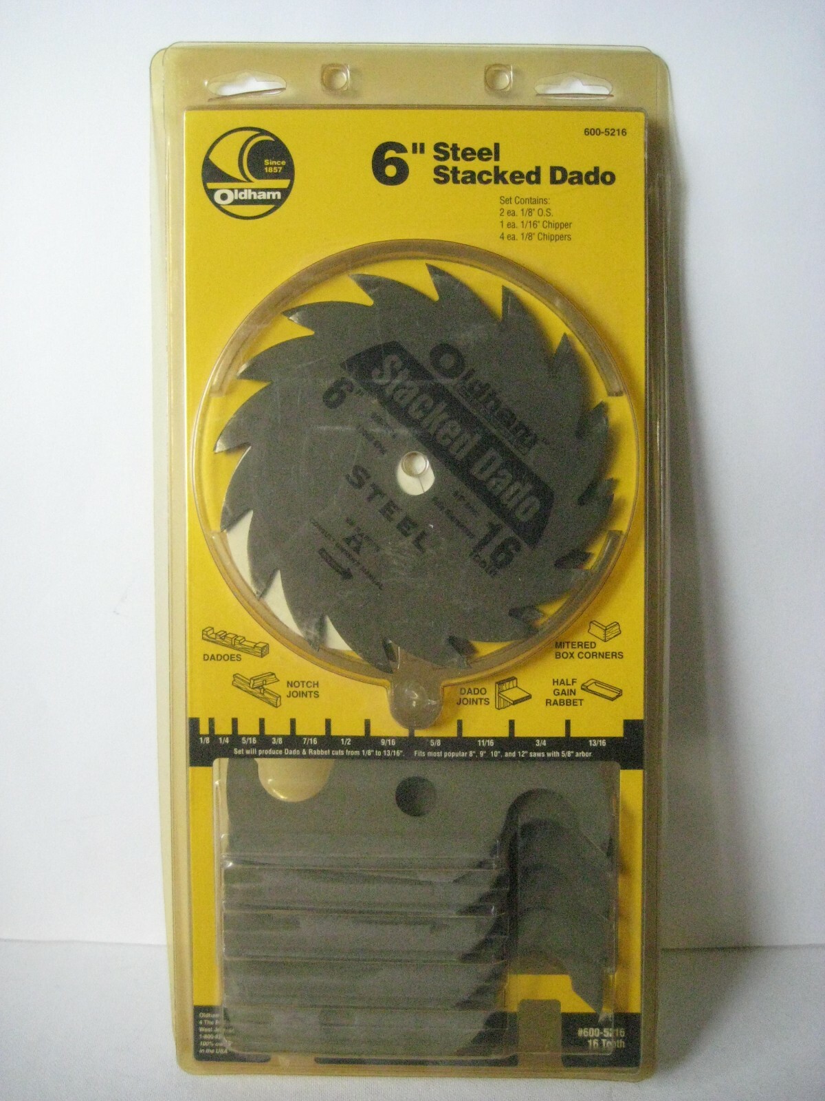 VINTAGE Oldham 6" STEEL Stacked Dado ~ # 600-5216 | eBay