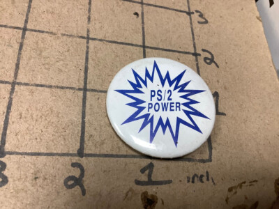 Vintage Original Pinback button: PS/2 POWER | eBay