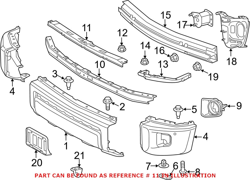 Genuine OEM Bumper Cover Support Rail for Toyota 525210C070 | eBay