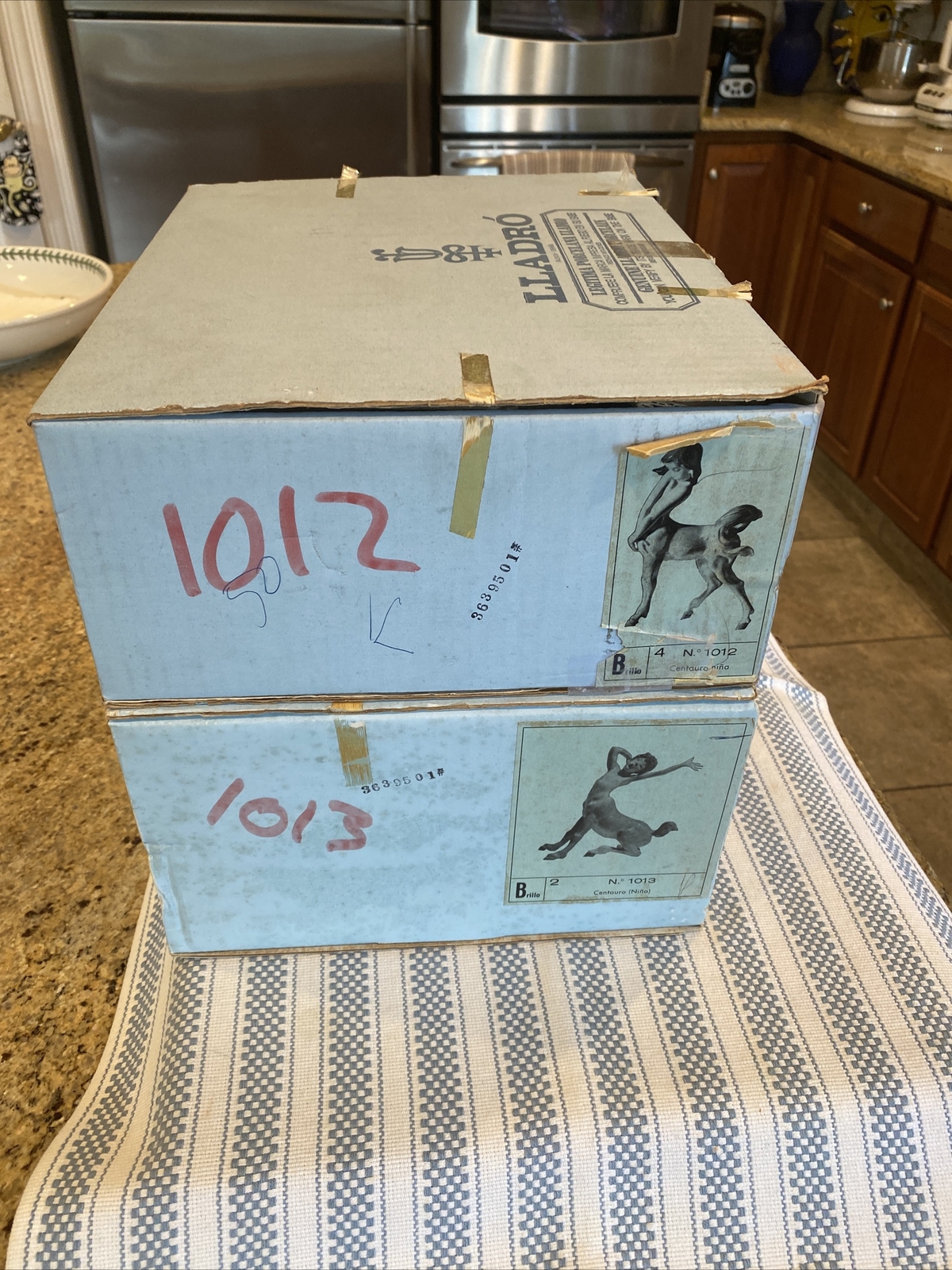 Lladro 1012 and 1013 Centaur Girl & Centaur Boy w/ Original Boxes ...