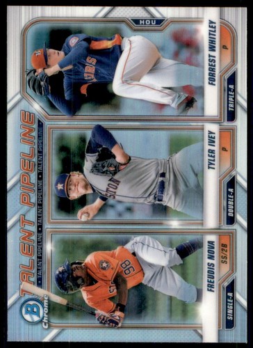 2021 Bowman Chrome Talent Pipeline Refractors #TPHOU Ivey/Freudis Nova ...