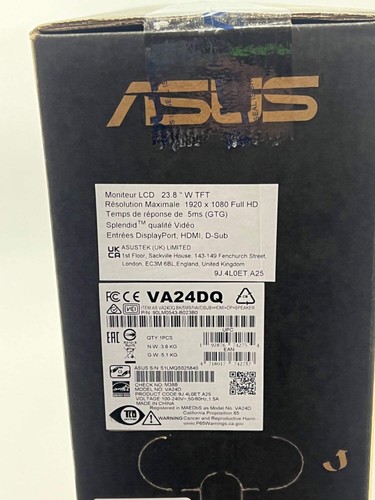 ASUS 24" VA24D LCD 120Hz Business Monitor | eBay