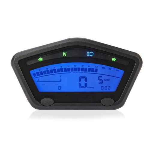 1x Motorcycle Instrument LCD Tachometer Odometer Digital Gauge Panel ...