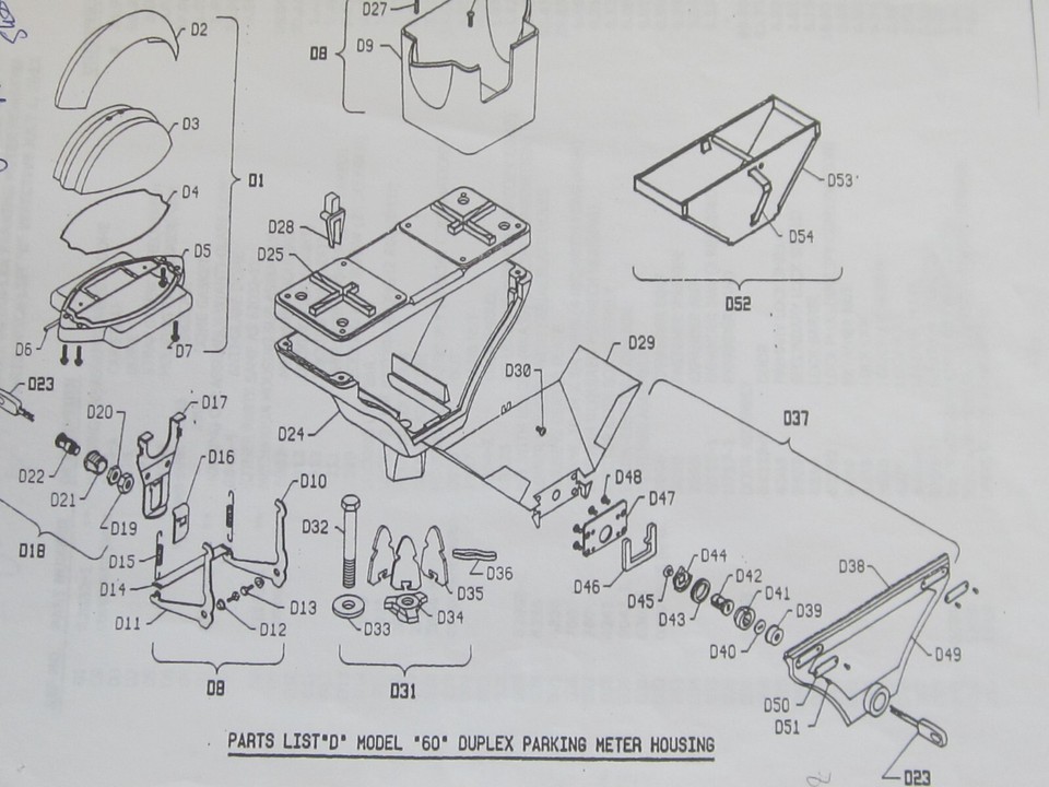 LOCK PARTS FOR YOUR DUNCAN 76 DUPLEX AND SOME MODEL 60 DUPLEX PARKING ...