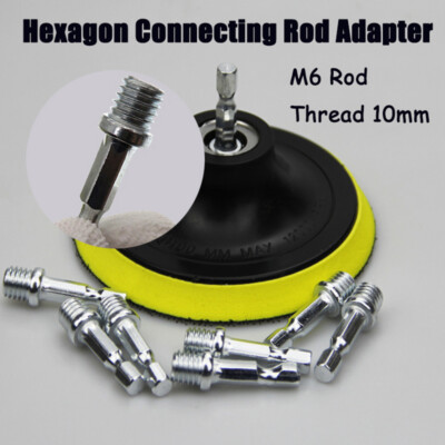 Shank Connecting-Rod Adapter Drill Chuck M10 Connecting Rod Rod M6 ...