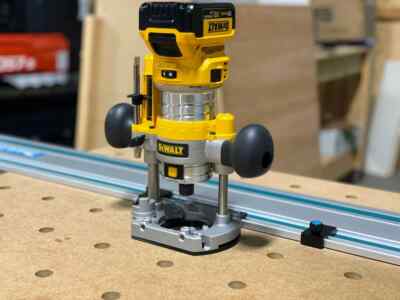 Dewalt Plunge Router Adapter for Makita Track Saw Guide Rails - DCW600B ...