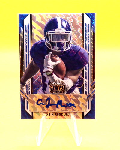 2021 Leaf Metal Draft Asim Rose Jr Blue Auto PA-ARJ #21/40 RC | eBay
