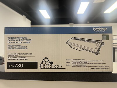 Brother Genuine TN780 Mono Laser Toner Cartridge - Black 12502631088| eBay