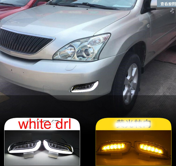 2x Front Fog Light led signal daytime drl For Lexus Rx300 RX330 RX350 ...