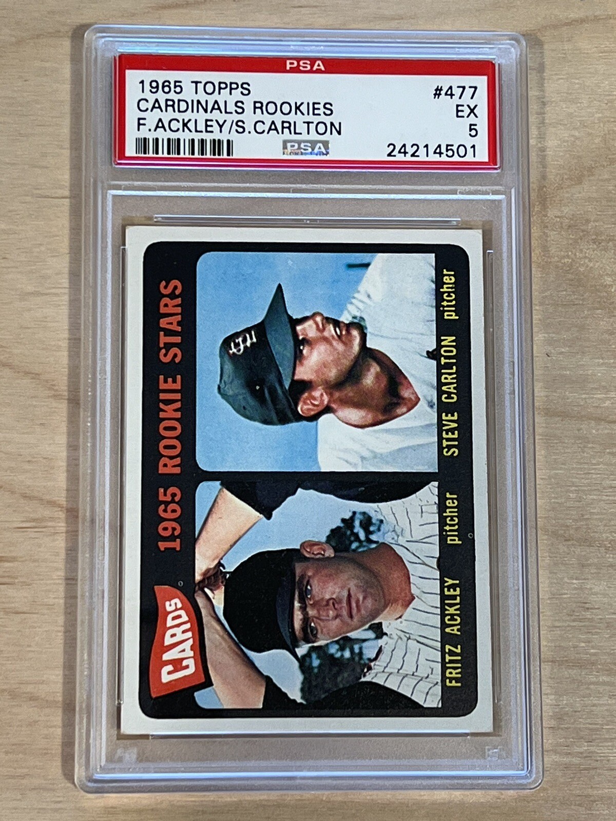 1965 Topps Baseball #477 Steve Carlton Rookie Card PSA 5 | eBay