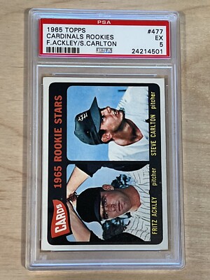 1965 Topps Baseball #477 Steve Carlton Rookie Card PSA 5 | eBay