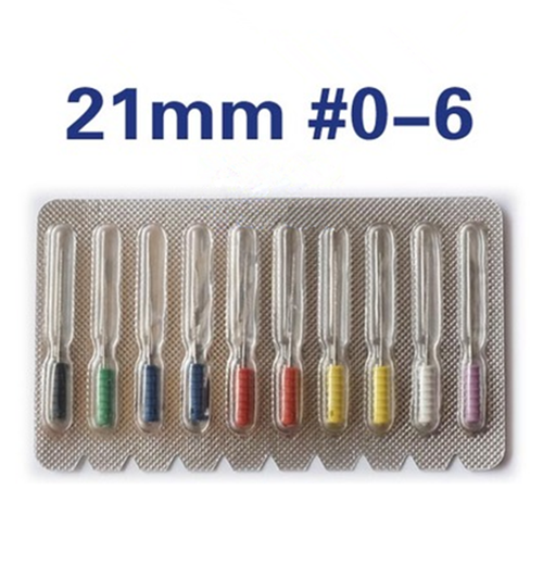 10 Packs Dental Nerve Barbed Broaches Endodontic Root Canal files 21 ...
