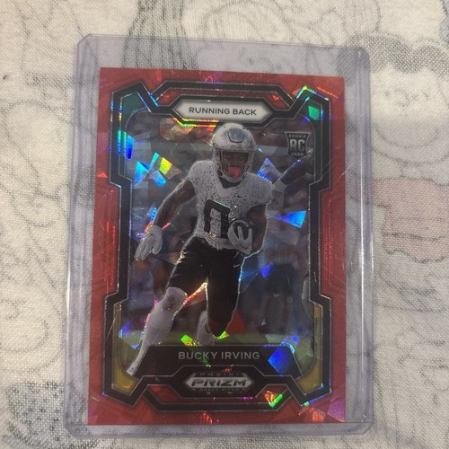 2024 Panini Prizm Draft Picks Bucky Irving Red Prizm Rookie Card 188/ ...