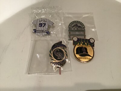 Colorado Rockies Staff Pins Set of 4 Rare! | eBay