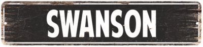 SWANSON Personalized Street Sign Home Decor Chic Gift 4x18 104180003515 ...
