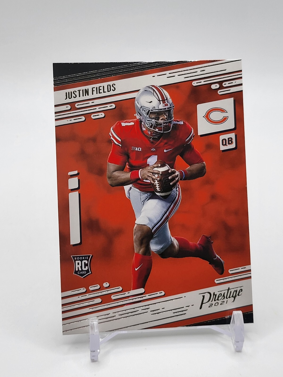 Justin Fields ROOKIE CARD 2021 Panini Prestige #203 Chicago Bears (RC ...