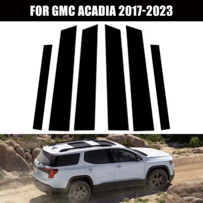 For GMC Acadia 2017-2023 Window Pillar Posts Cover Door Decal Trim ...