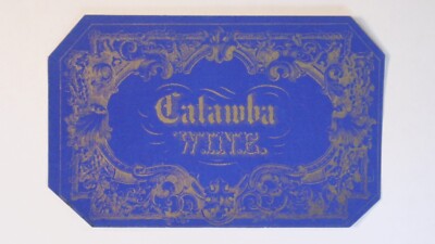 1880s Coloma Vineyard El Dorado CA Robert Chalmers Gold &Blue Catawba ...
