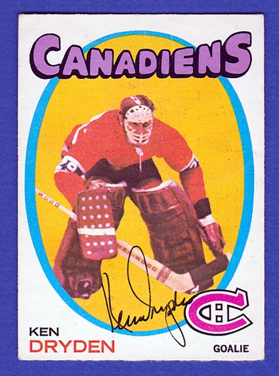 Ken Dryden 1971-72 O-Pee-Chee #45 Autographed Rookie Card JSA Full ...