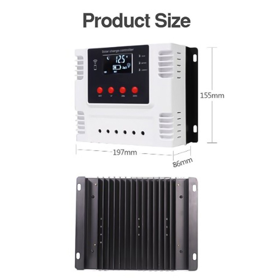 Solar Panel Charge Controller with Adjustable Settings and WiFi Access ...