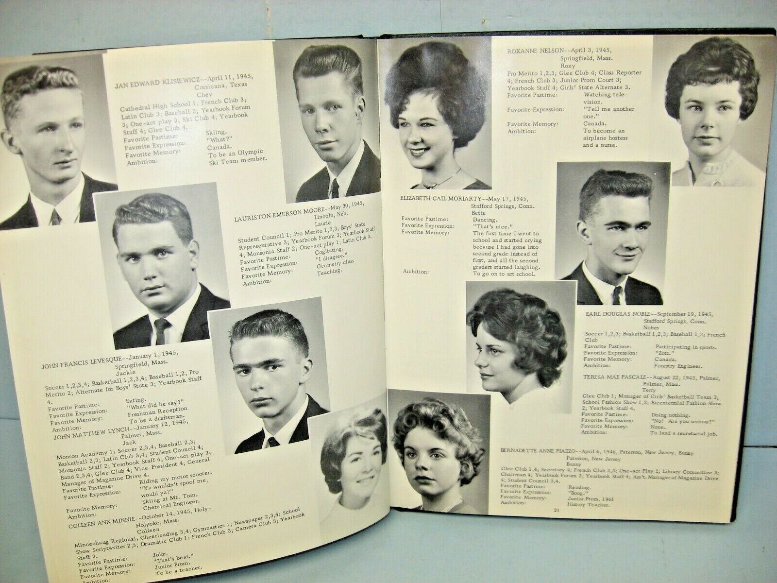 1963 Mustang, Monson High School, Monson, Massachusetts. Yearbook | eBay