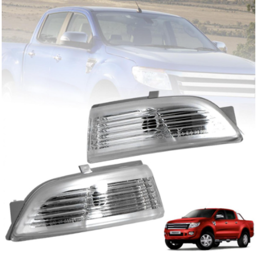 2x Side Wing Mirror Indicators Cover For 2012-2018 Ford Ranger T6 ...