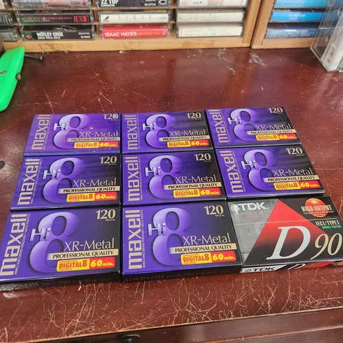 Maxwell Hi8 XT Metal 120 Min 8mm Camcorder Videotape SEALED Lot | eBay