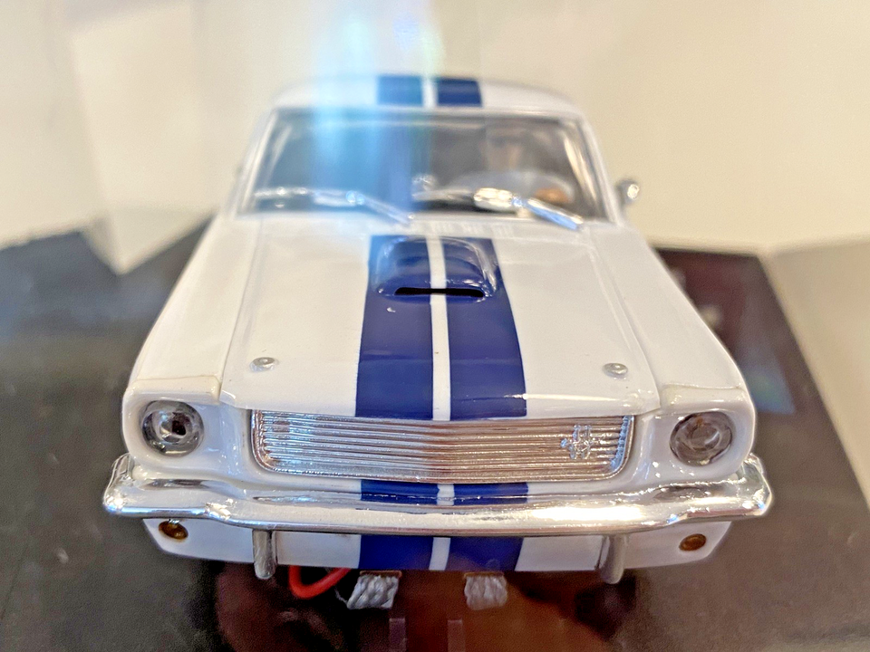 Carrera 25428 Analog '66 Ford Mustang GT 350 White 1/32 Scale Slot Car ...