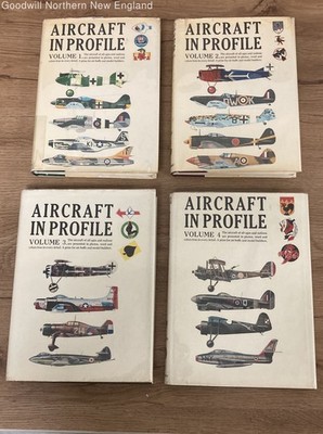 Lot of 4 Vintage Volumes Aircraft In Profile HC Books Military Aviation ...