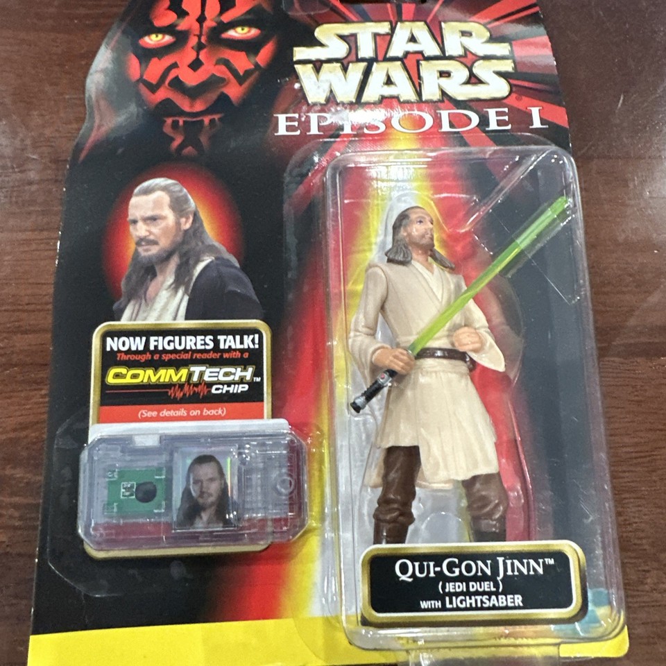 Hasbro Star Wars: Episode 1 Qui-Gon Jinn Jedi Duel Action Figure ...