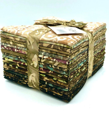 Java Batiks Brown Batik 20 Fat Quarters Fabric 18 x 22 FQ-MASJAB-BRO | eBay