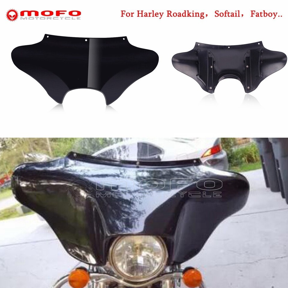 Detachable Batwing Headlight Fairing For Harley Touring Road King FLHR ...