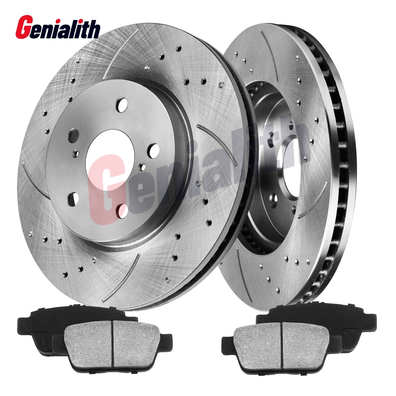 Front Disc Rotors + Brake Pads for Lexus RX330 RX350 RX400h Toyota ...