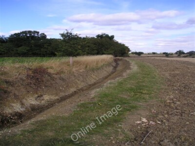Photo 6x4 Ditch and footpath near Culpho This ditch next to the ...
