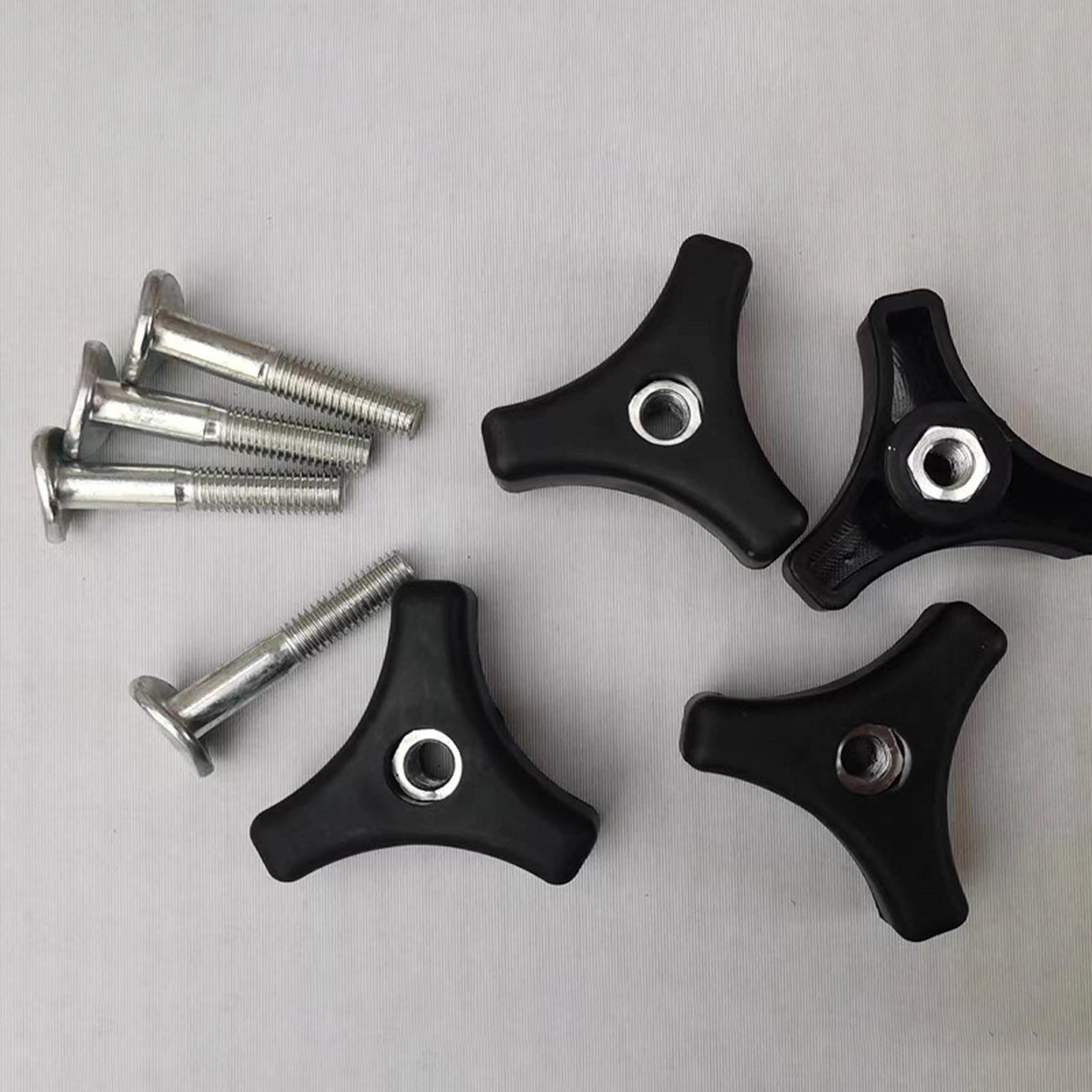 Triangle Handle Knob Nut Screw Bolt Black Easy Handling | eBay