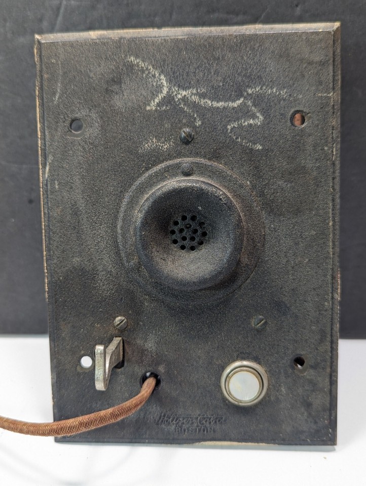 Antique Vintage Holtzer-Cabot Intercom Early 1900's Telephone Wall Box ...