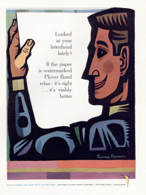 1959 Whiting Plover Paper: Looked at Your Letterhead Vintage Print Ad ...