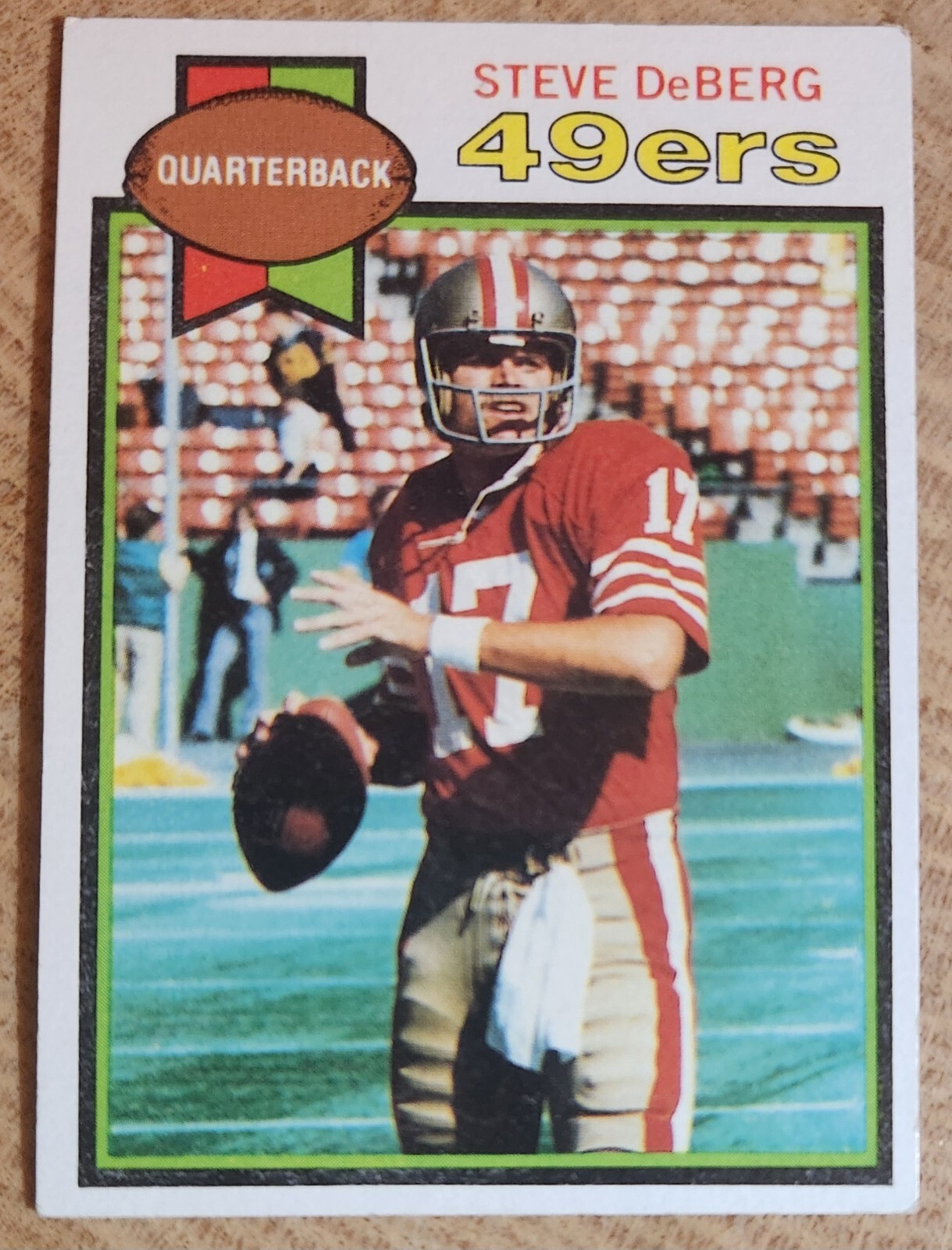 🔵 1979 TOPPS Rookie Fan Fave Steve Deberg Football Card #77 | eBay