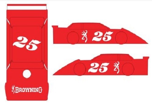 1RC LATE MODEL SPONSOR & NUMBER SET - 1/18 VINYL STICKERS - CHOICE OF ...