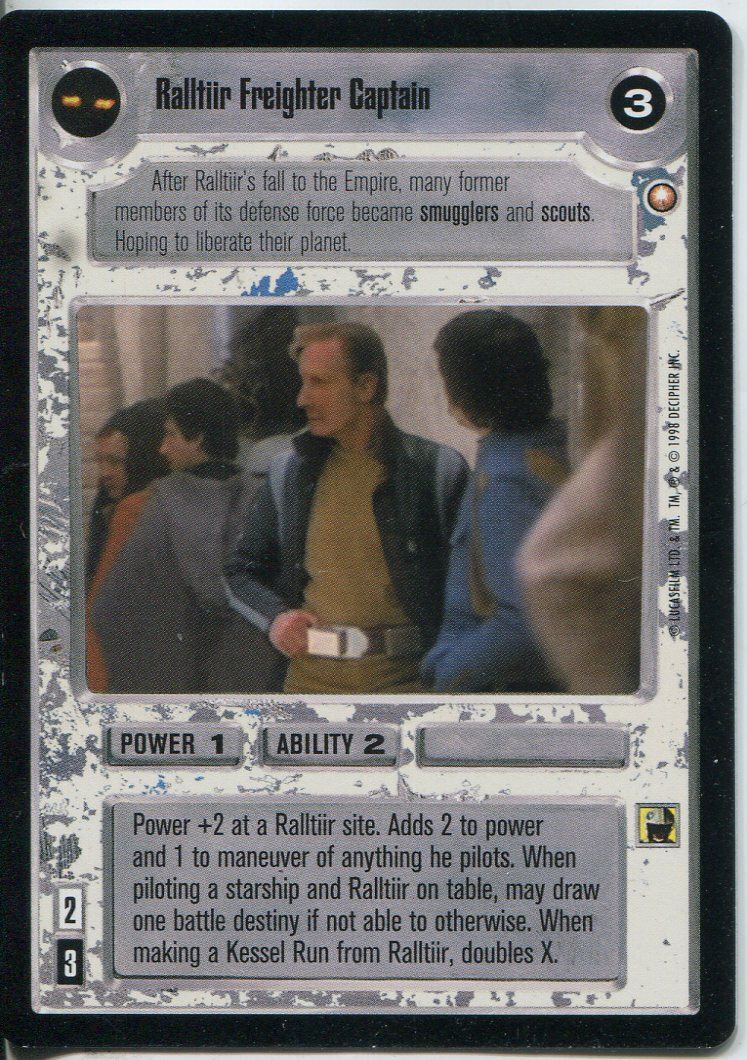 Star Wars CCG Special Edition Ralltiir Freighter Captain | eBay UK