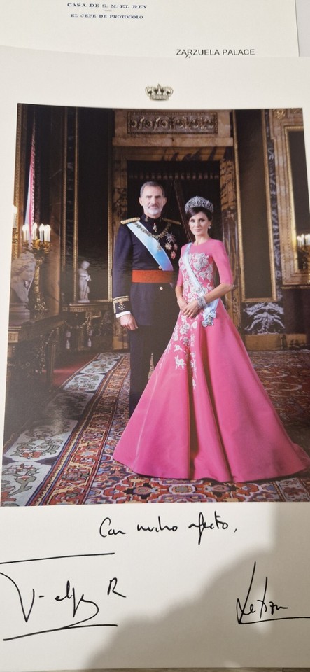 Photo Madrid King Felipe Queen Letizia signed Autopen | eBay