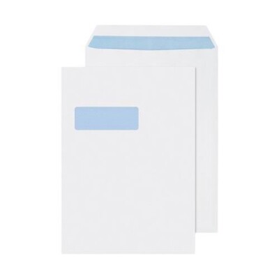 Q-Connect C4 Window Envelopes 90gsm Self Seal White (Pack of 250) 2907 ...