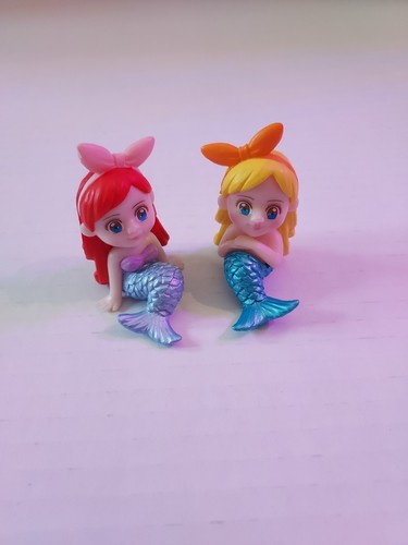 Miniature Mermaids Toys Figures Lot Of 2 Cute Fun | eBay