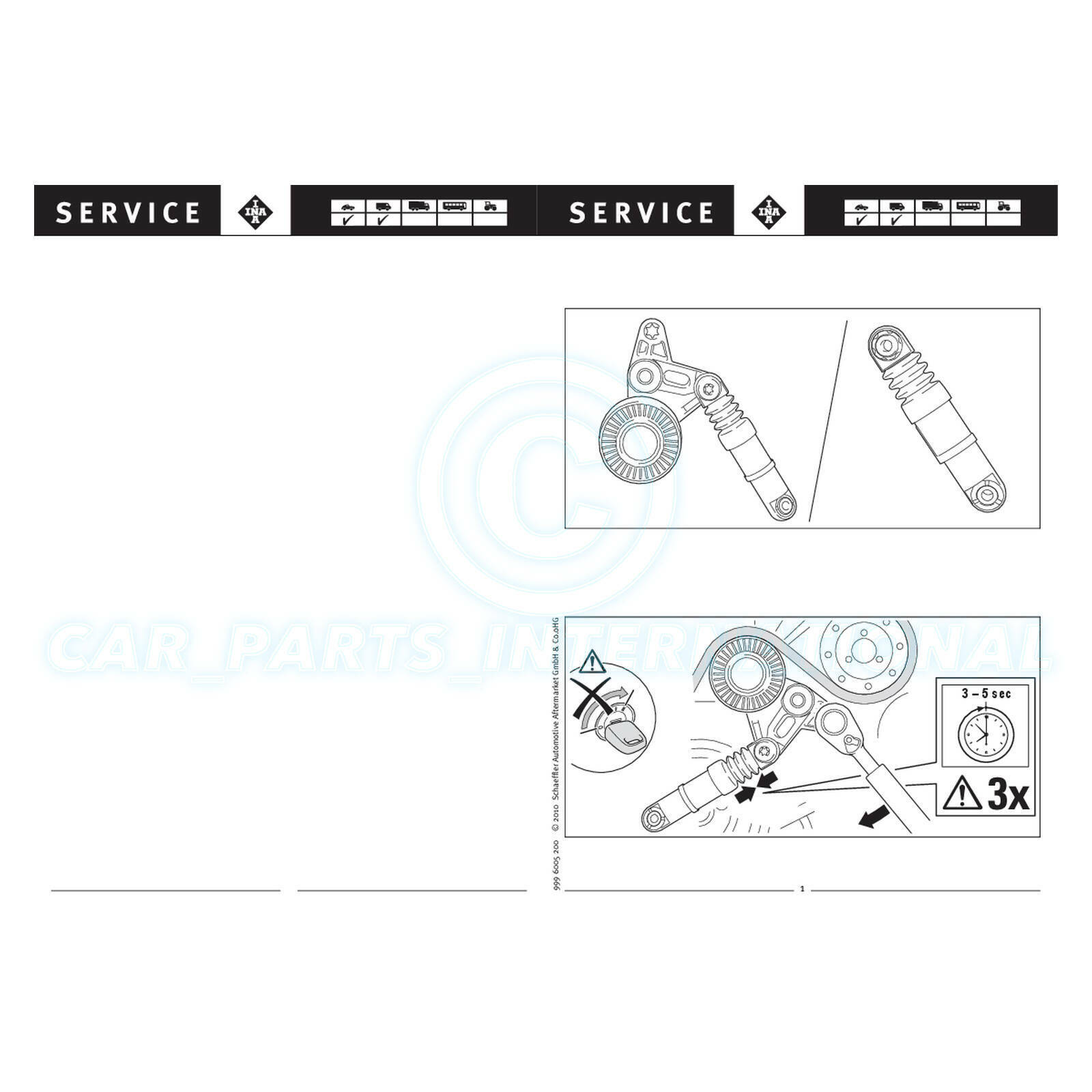 INA V-Ribbed Belt Tensioner Lever, Auxiliary, Drive - 534 0534 10 - OE ...