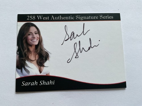 Sarah Shahi Autograph Card 258 West Authentic Signature series 24/60 ...