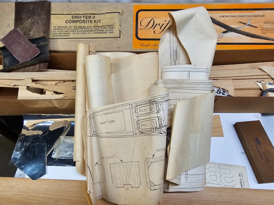 Craft-Air "Drifter II", Remote Control Model Airplane - Sailplane Kit ...